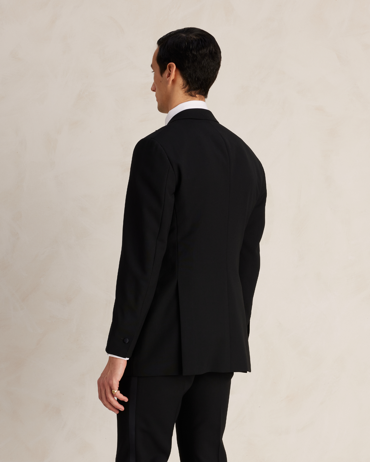 Black Peak Lapel Tuxedo Jacket | P Johnson