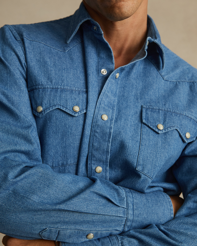 Heavy Denim Western Shirt | P Johnson
