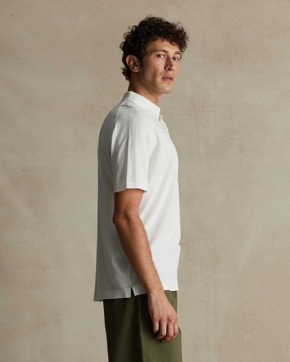 Ice Cotton Polo - Off White
