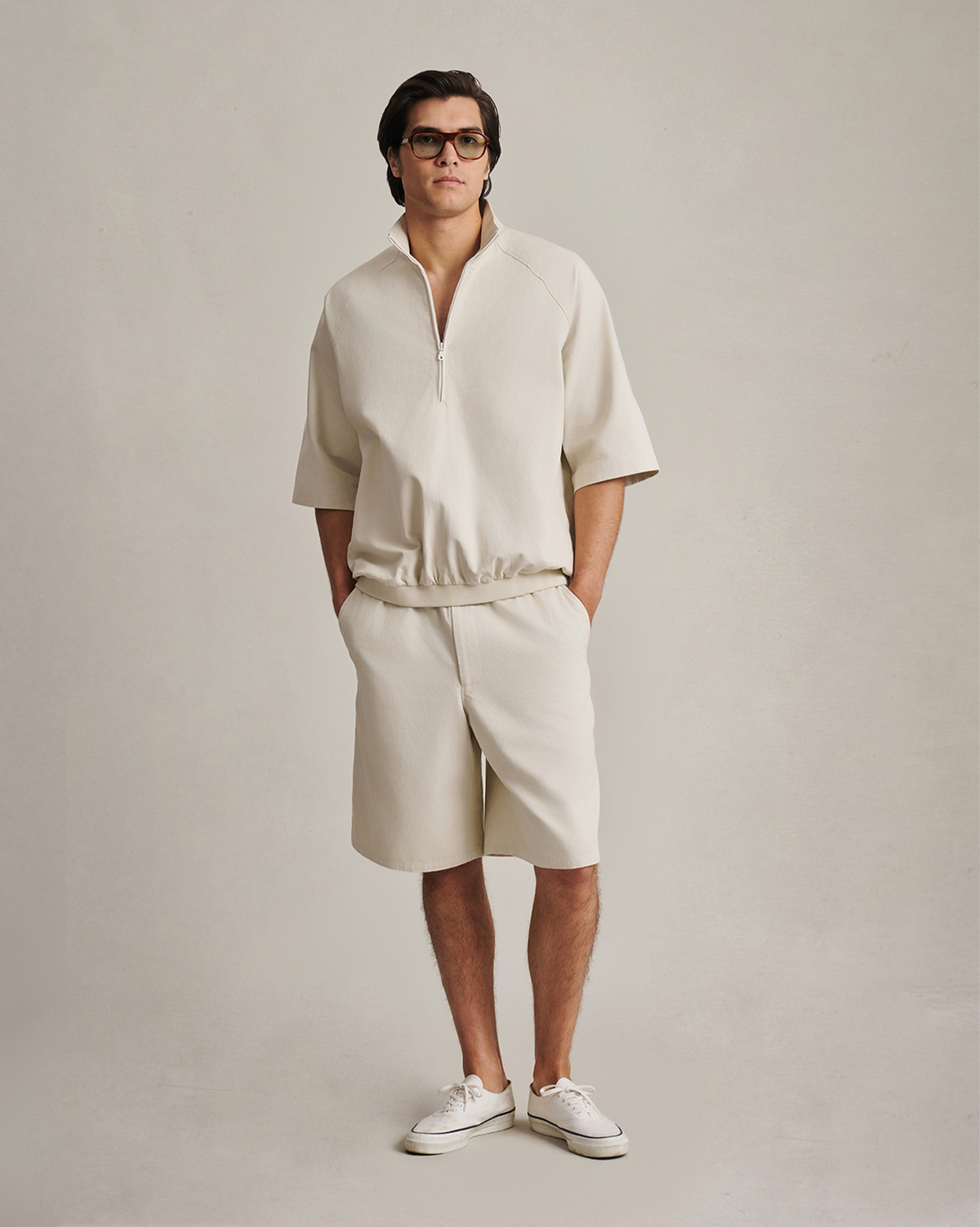 Rōjin Quarter Zip - Bone